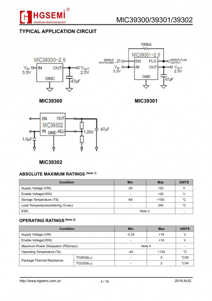 MIC39301S-3.3/TR datasheet page 4