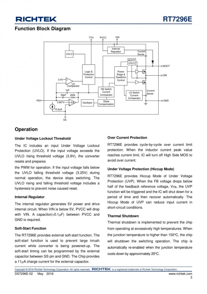 RT7296E datasheet page 3
