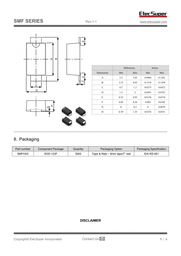 SMF6.5CA datasheet page 5