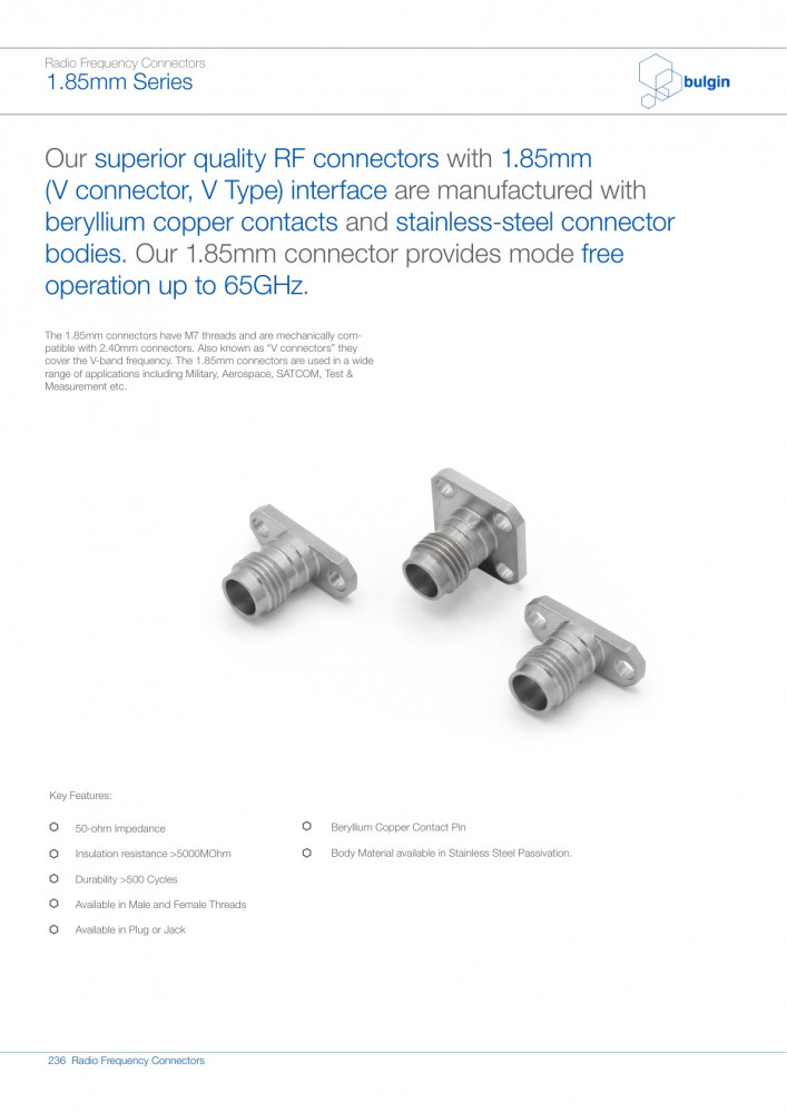 RF185A4JCCA technical document page 1