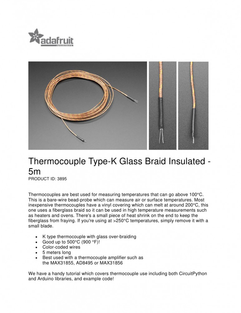 Adafruit 3895 technical document page 1