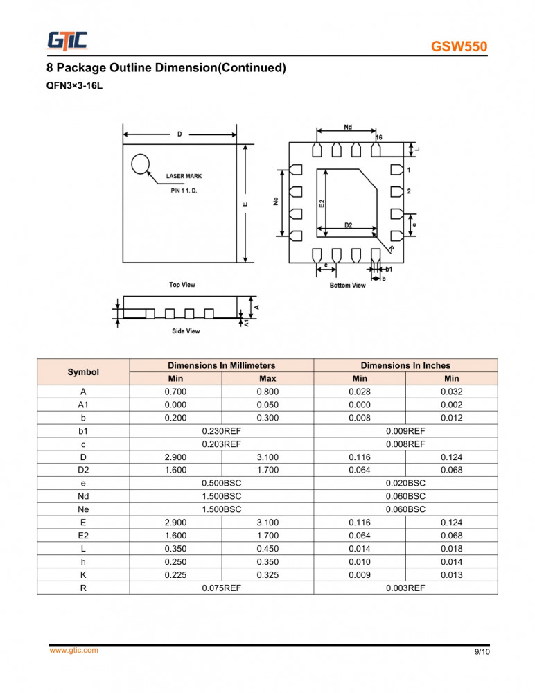 GSW550WLG datasheet page 10