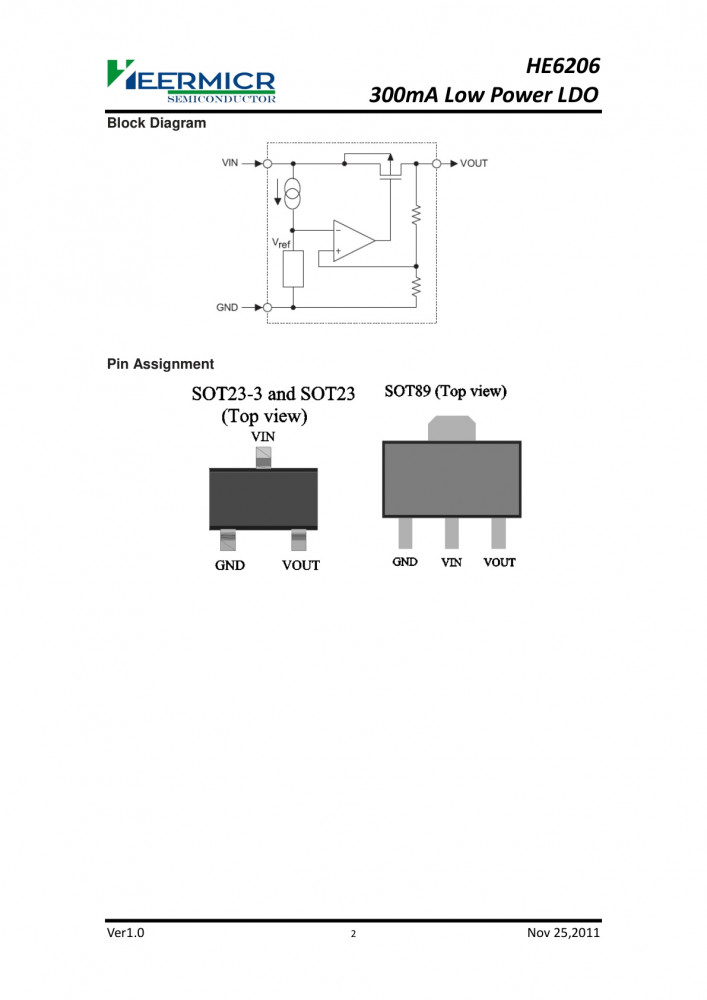 HE6206 datasheet page 2