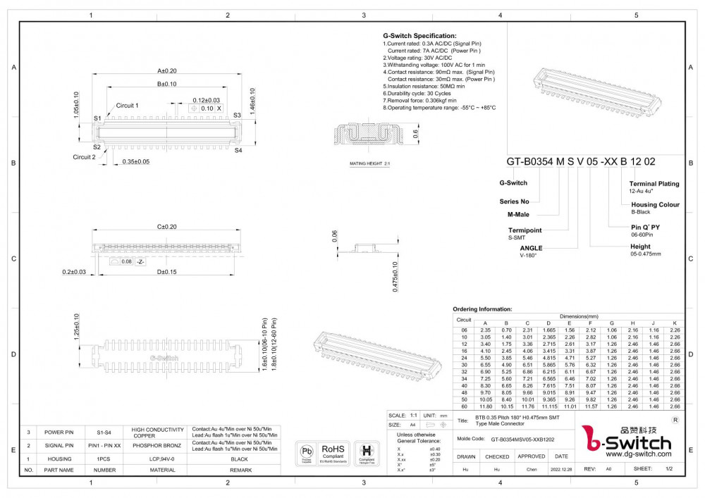 GT-B0354MSV05-16B1202 technical document page 1