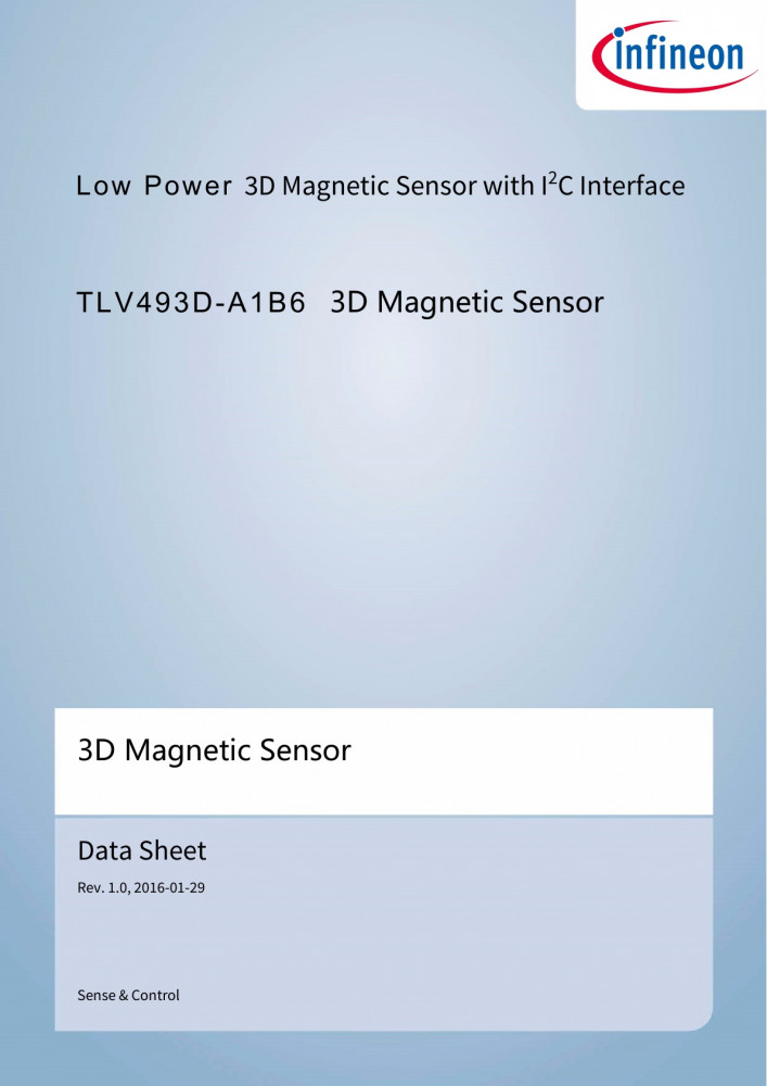 TLV493D-A1B6 datasheet page 1