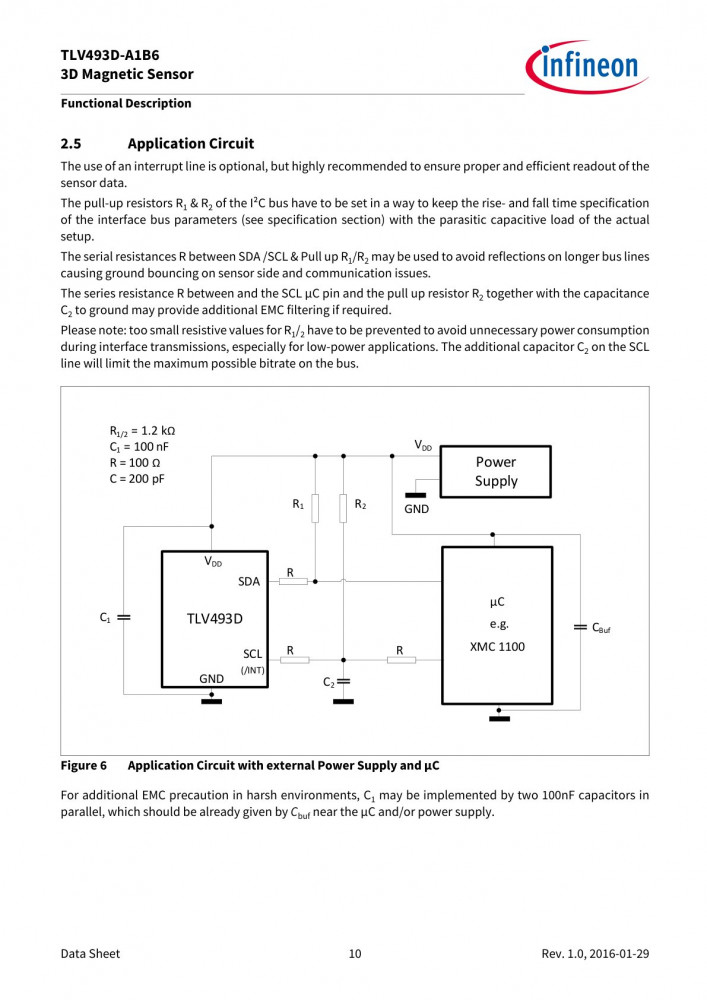 TLV493D-A1B6 datasheet page 10