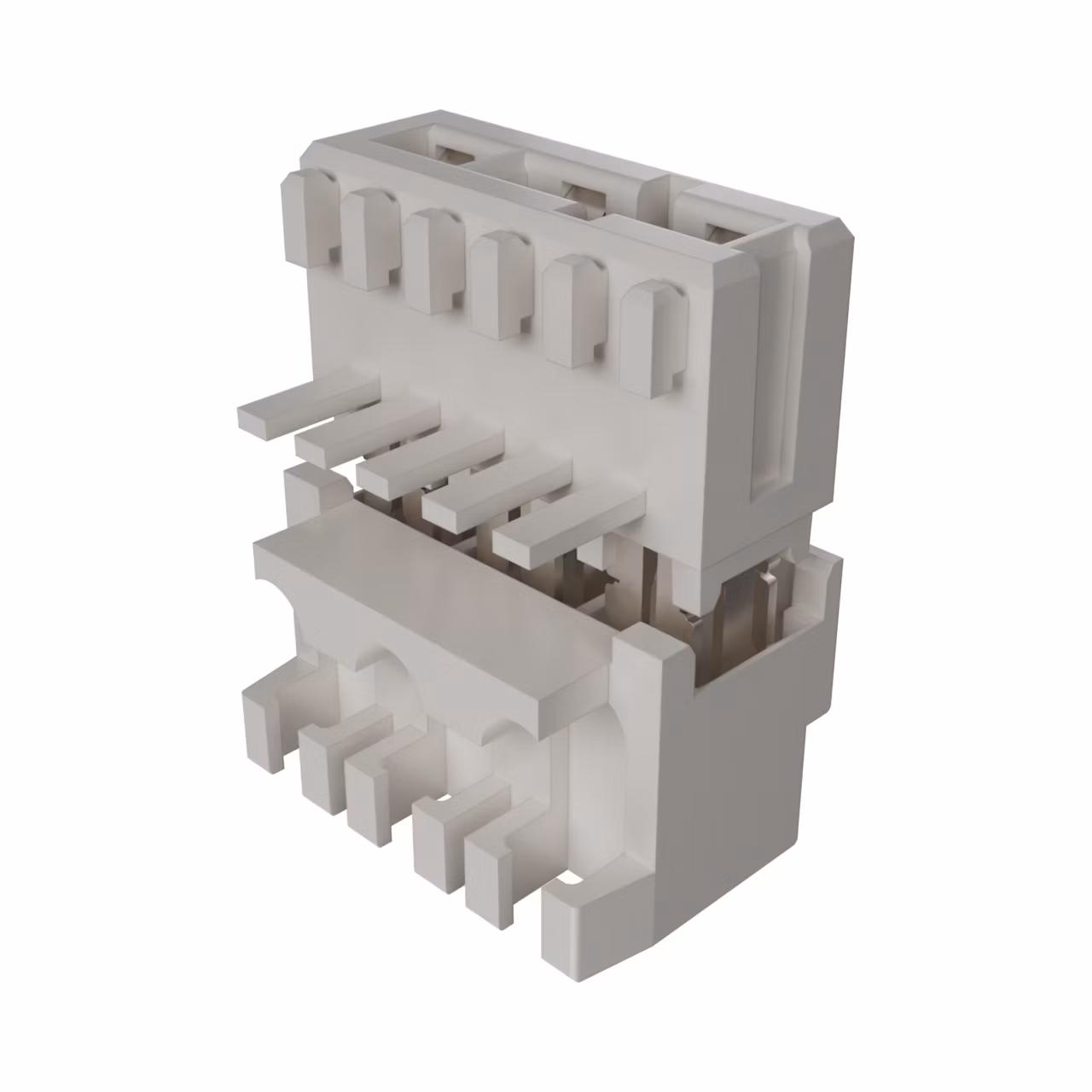 Appli-Mate RAST Power IDT Housing, 5.00mm Pitch, Direct/Indirect, Female, 3 Circuits, Fully Coded, Latches Between Circuits 2 and 3, Polarizing Rib Between Circuits 1 and 2, Option H End Walls for sale