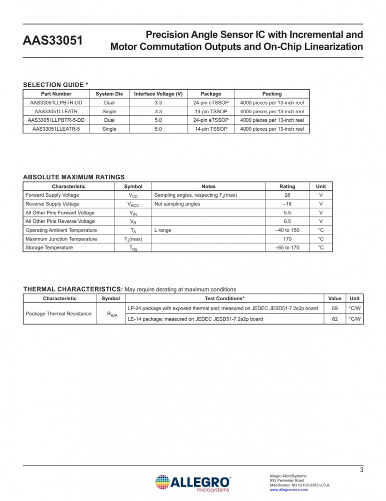 AAS33051 datasheet page 3