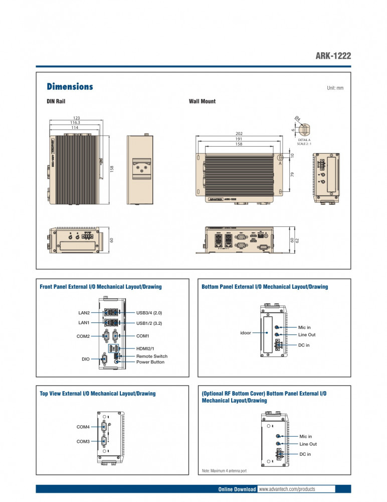 ARK-1222 product documentation page 2