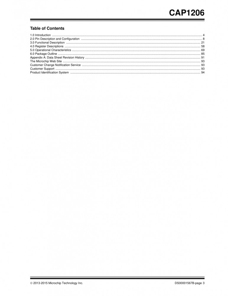 CAP1206 datasheet page 3