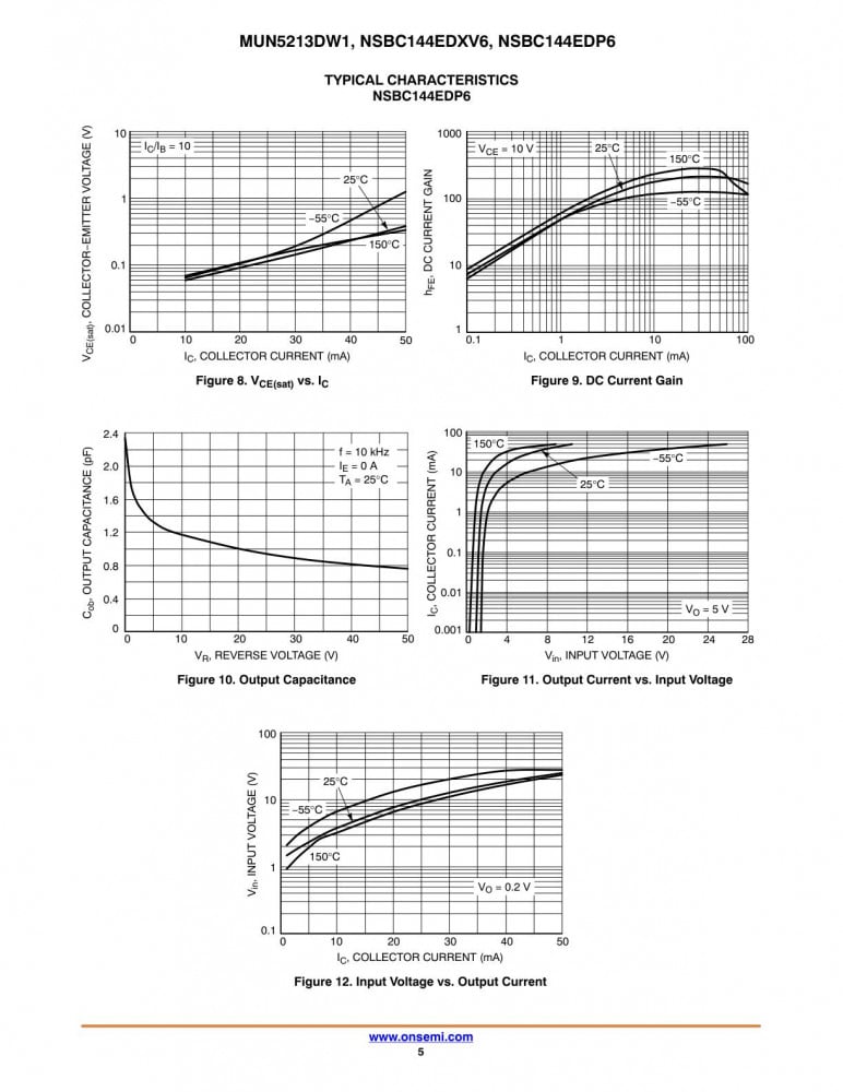 NSBC144EDP6T5G technical document page 5