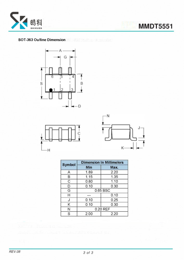 MMDT5551 datasheet page 3