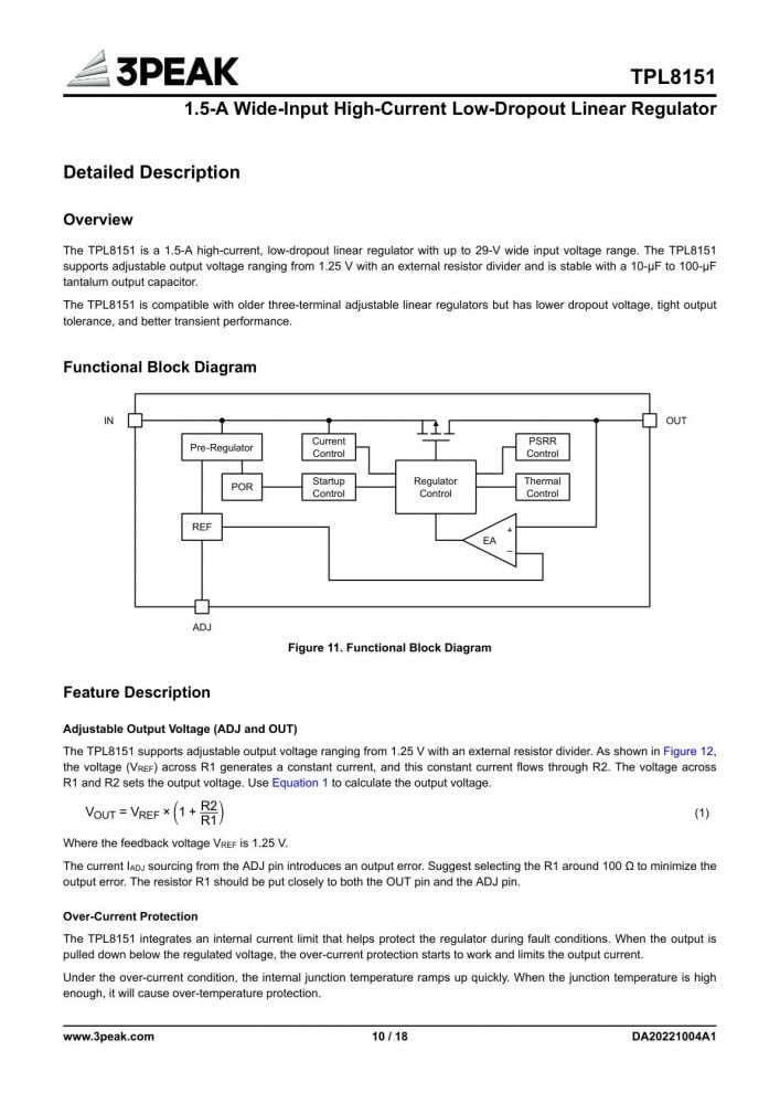 TPL8151 datasheet page 10