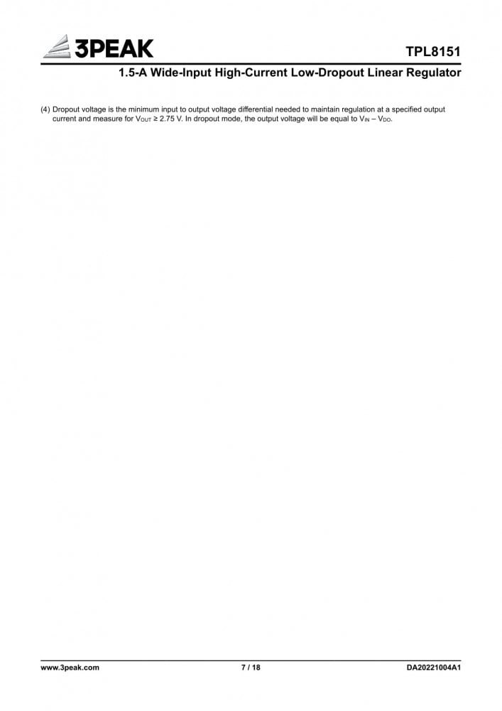 TPL8151 datasheet page 7