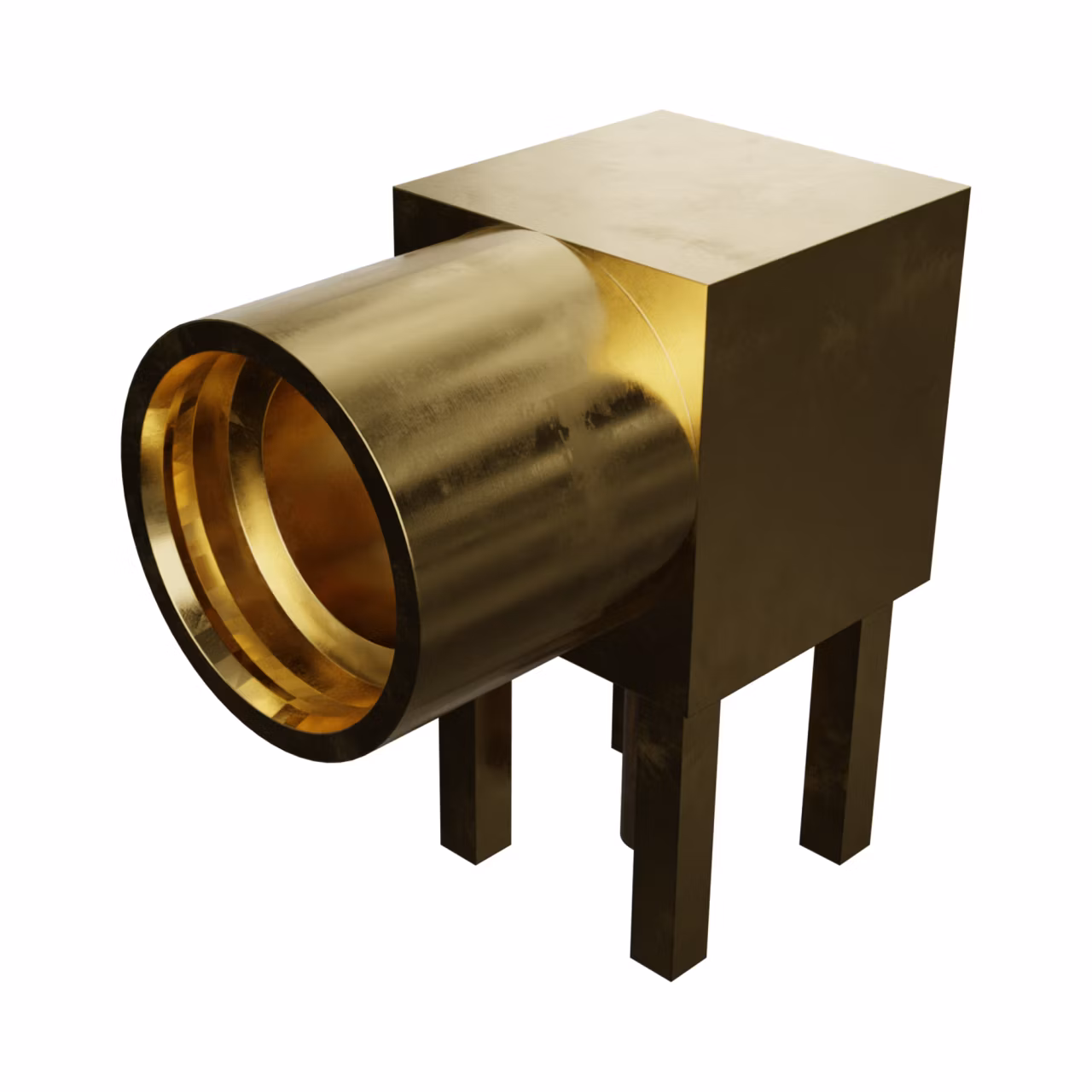 MMCX Jack, Right-Angle, PCB Receptacle, Through Hole,  Brass Body, Gold (Au) Plated, Tape and Reel, 50 Ohms for sale