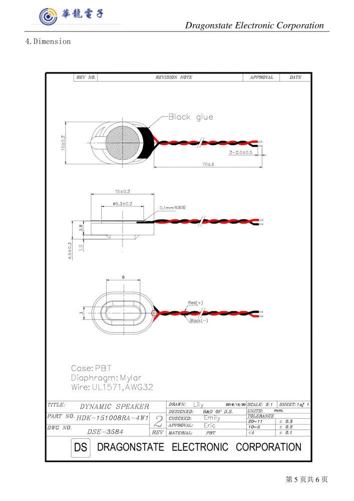 HDK-151008RA-4W1 reliability page 1
