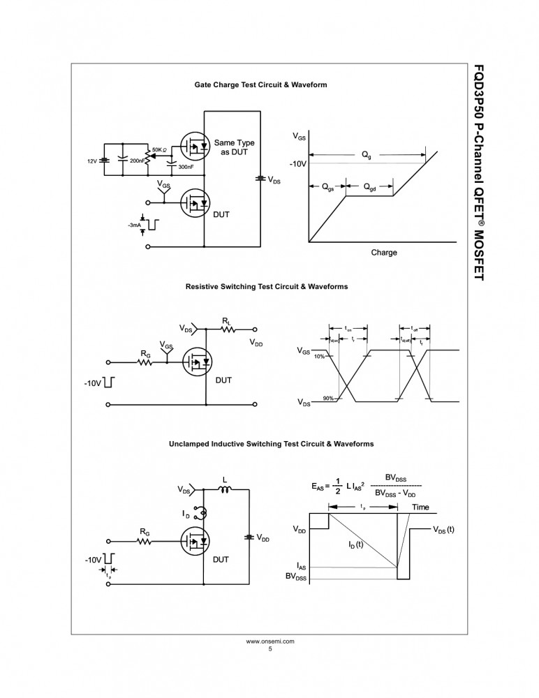 FQD3P50 datasheet page 5