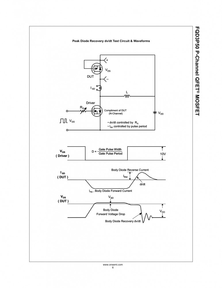FQD3P50 datasheet page 6