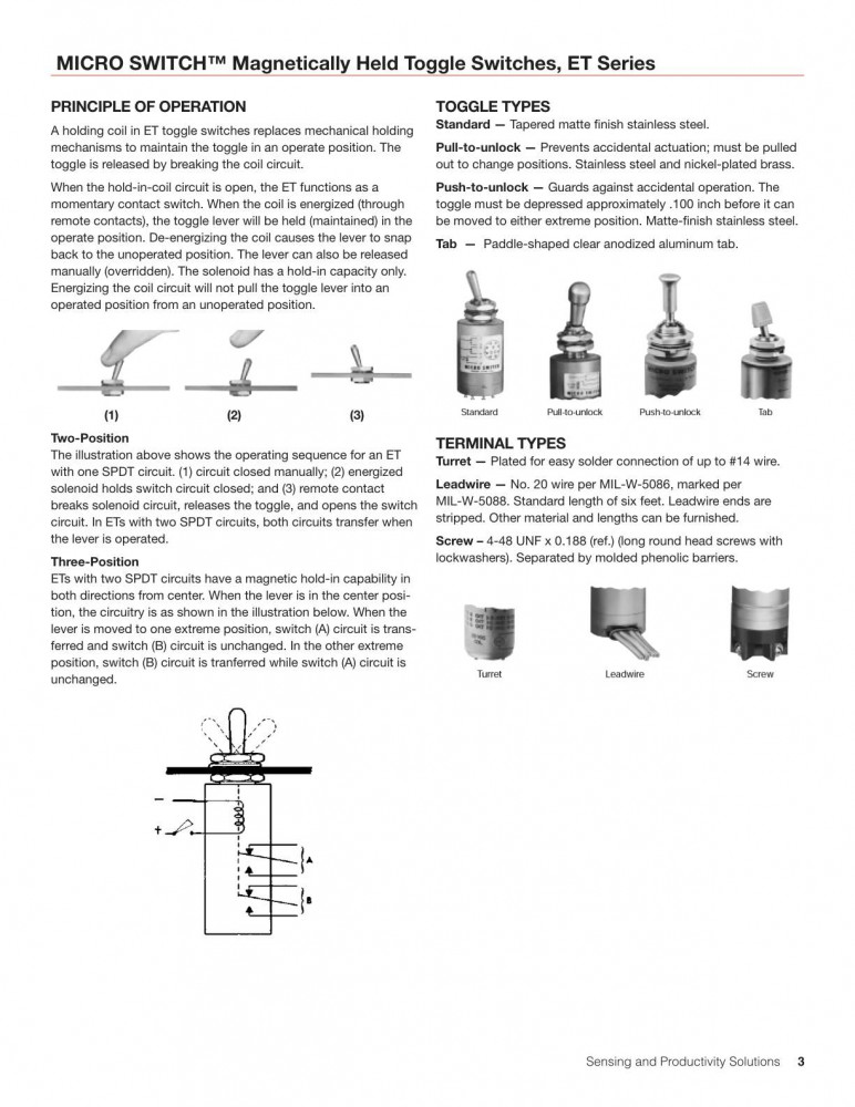 Honeywell ET Series datasheet page 3