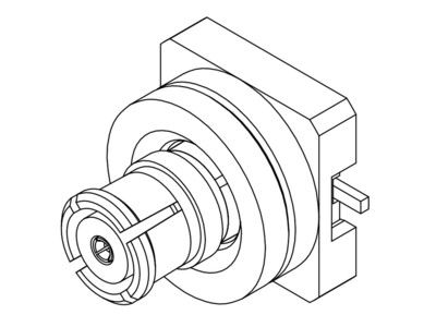 SMP Plug-to-SMP Jack Adapter Assembly, 9.75mm Length, One Piece Per Bag, 50 Ohms