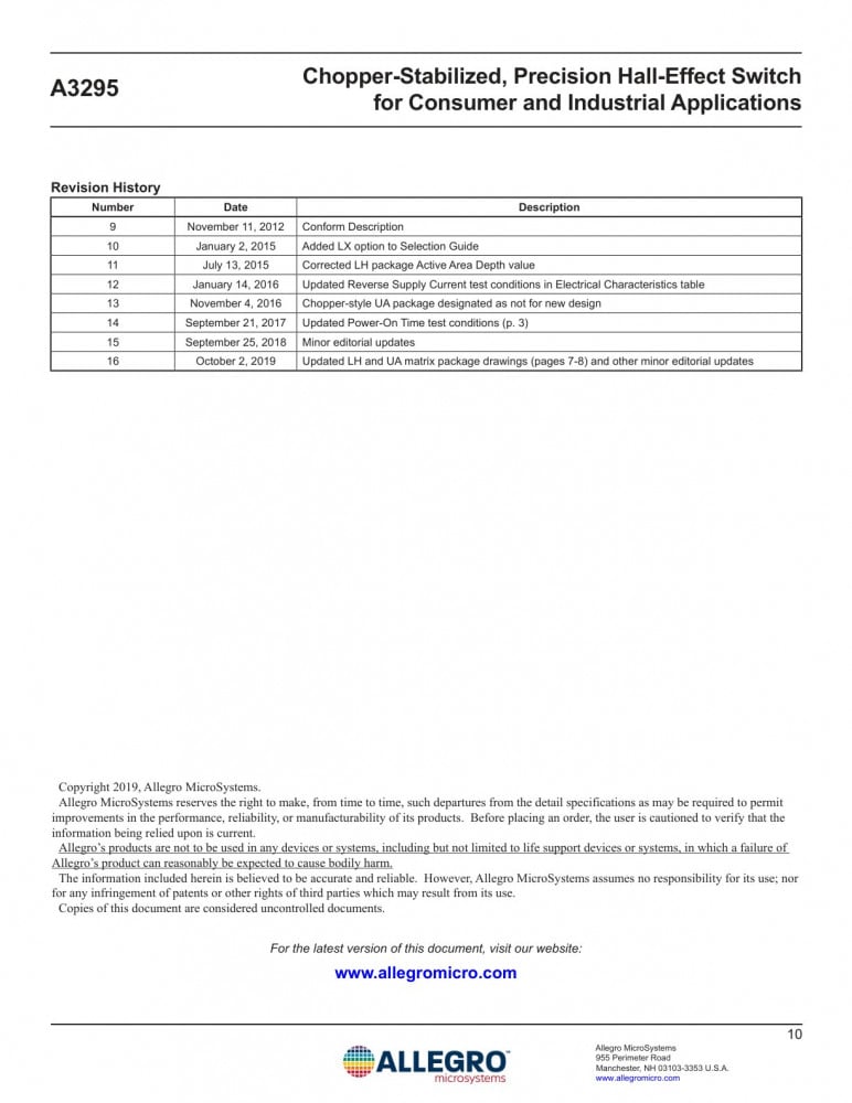 A3295 datasheet page 10