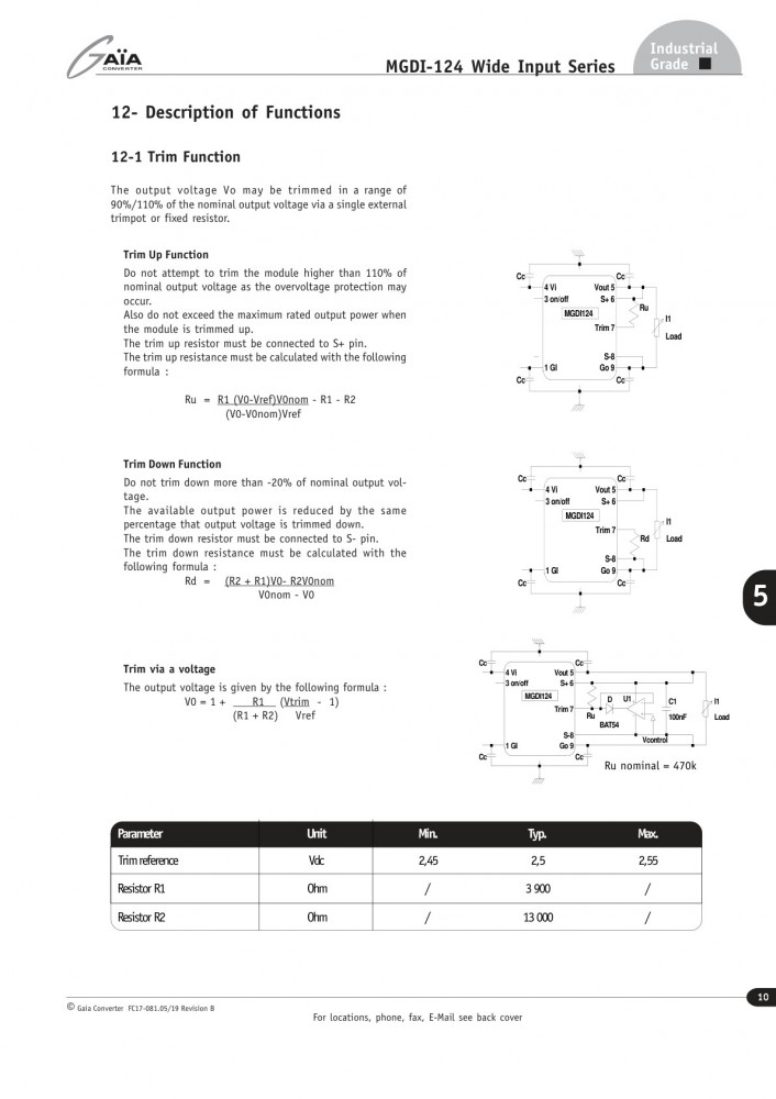 MGDI-124 datasheet preview, page 10