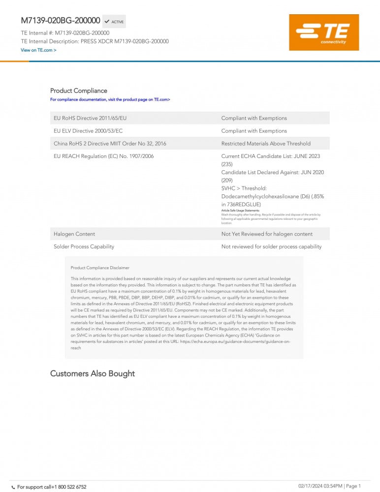 M7139-020BG-200000 technical document preview