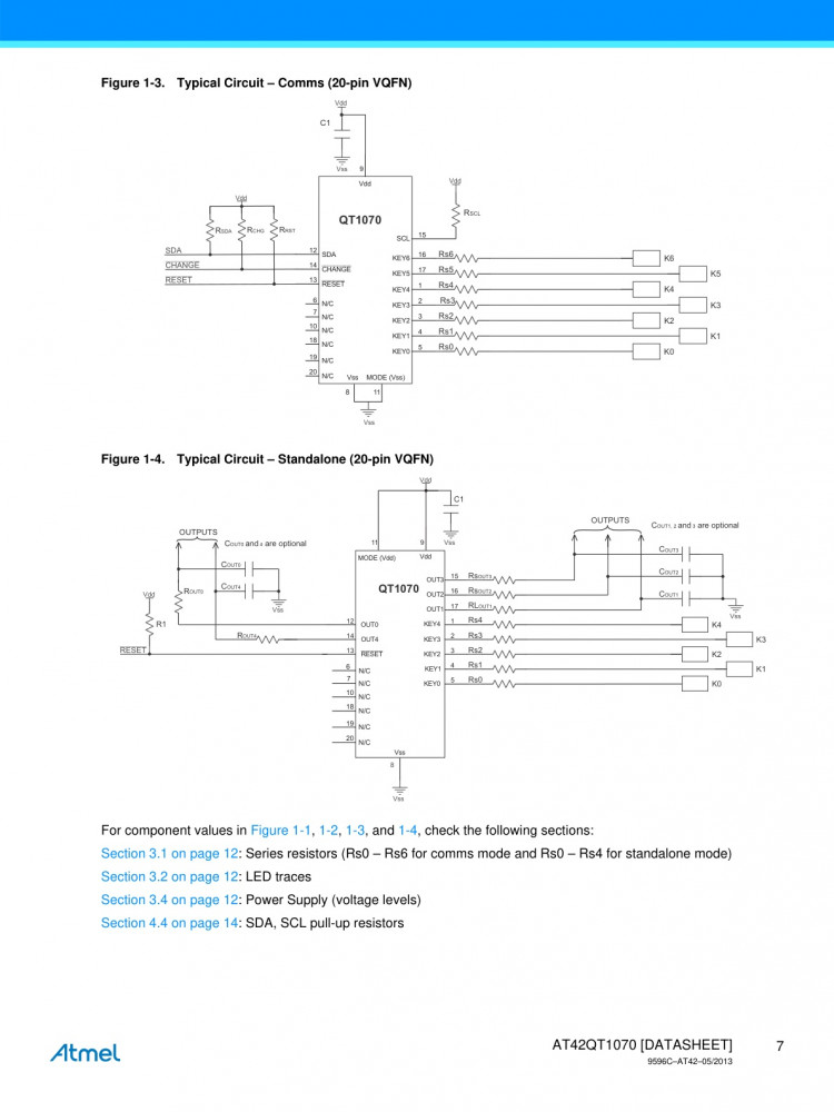 AT42QT1070 document page 7