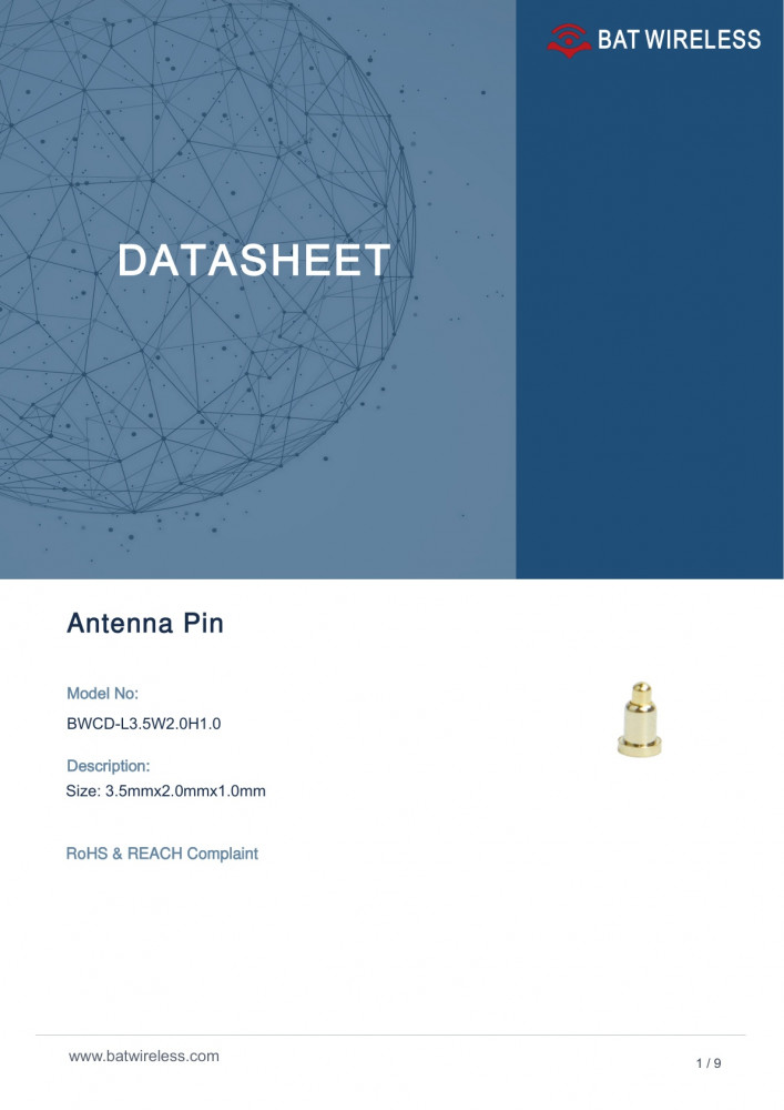 BWCD-L3.5W2.0H1.0 datasheet page 1