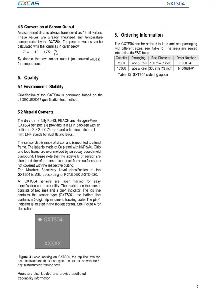 GXTS04 datasheet page 7