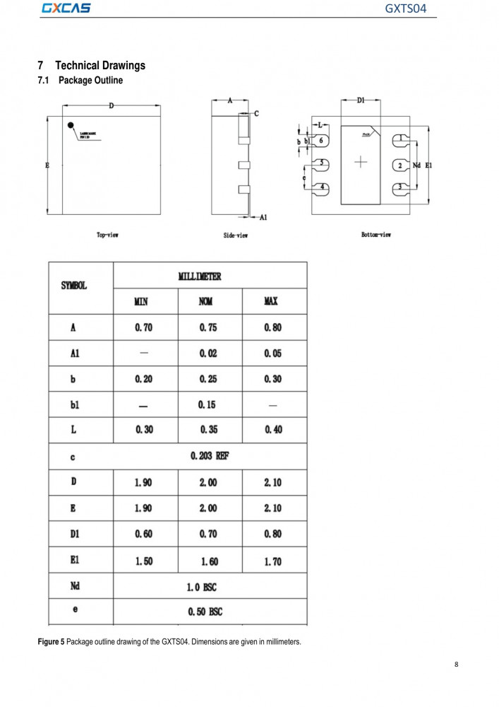 GXTS04 datasheet page 8