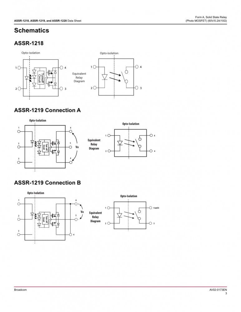 ASSR-1218 family datasheet page 3