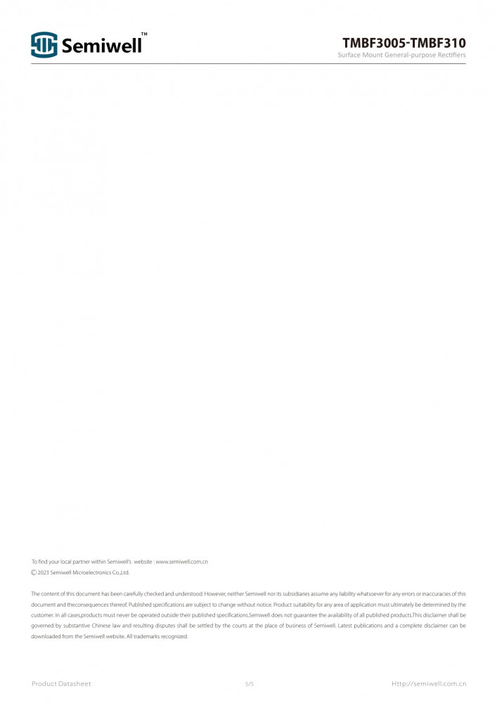 Semiwell TMBF301 datasheet page 5