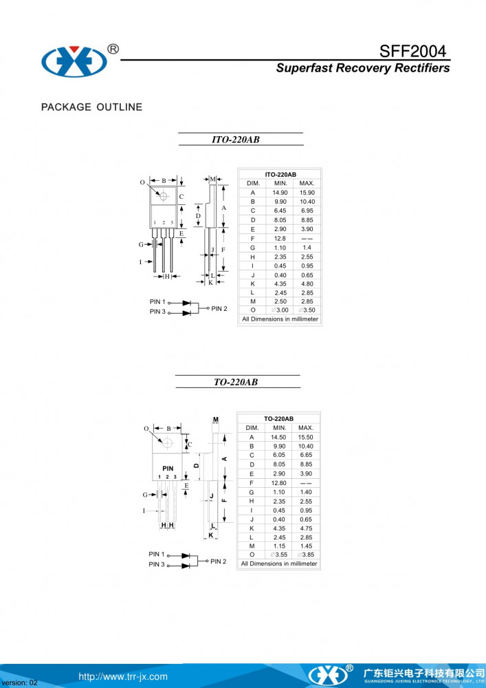 JUXING SFF2004 datasheet page 3