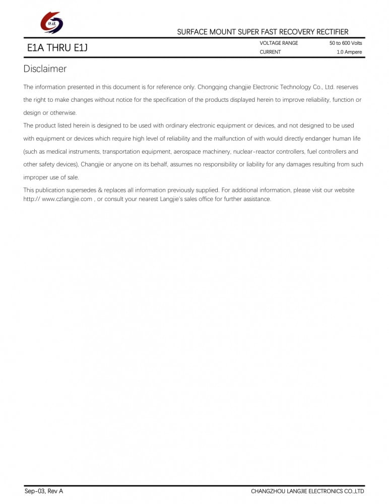 E1J datasheet page 6