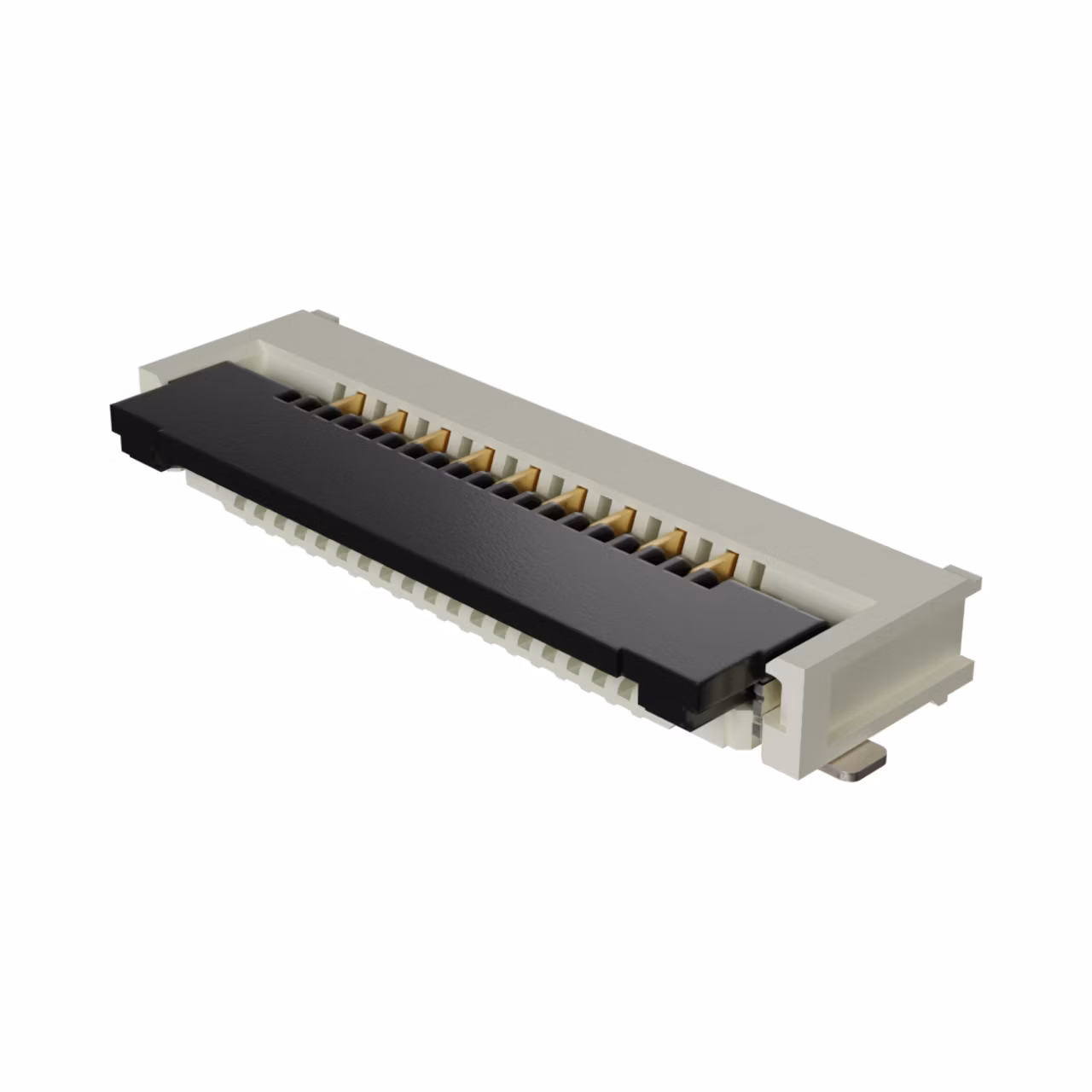 Easy-On FFC/FPC Connector, 1.00mm Pitch, FD19 Series, Right-Angle, Bottom Contact, 1.90mm Height, 9 Circuits, Gold over Nickel Plating for sale