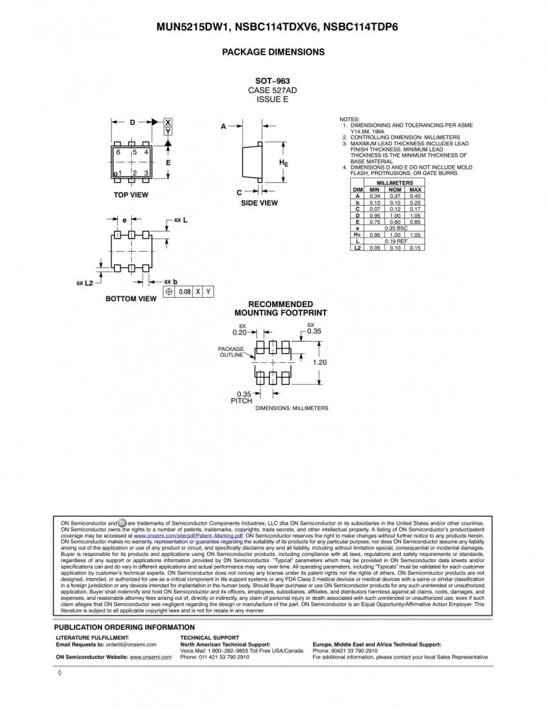 NSBC114TDXV6T1G datasheet page 8
