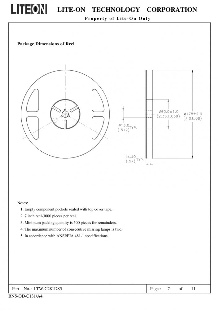 LTW-C281DS5 datasheet page 8