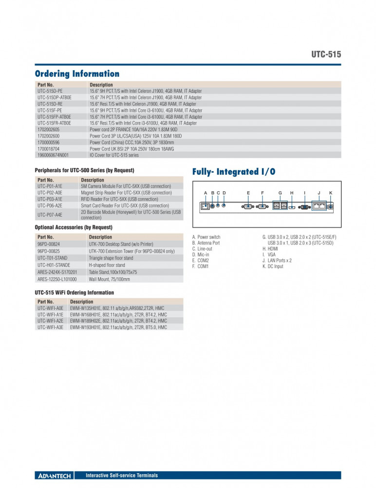 UTC-515D technical document page 3
