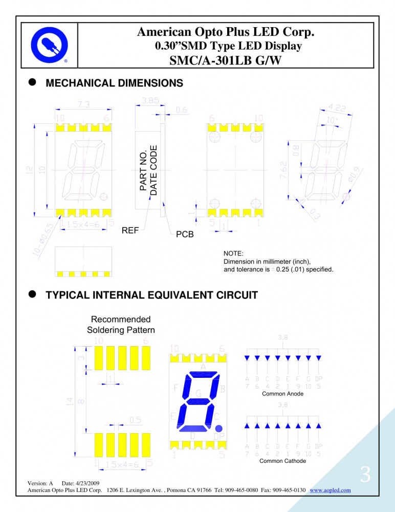 SMA301LB datasheet page 3
