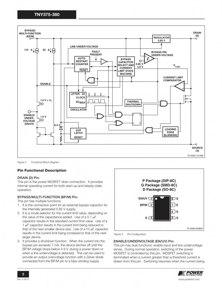 TNY380GN technical document page 2