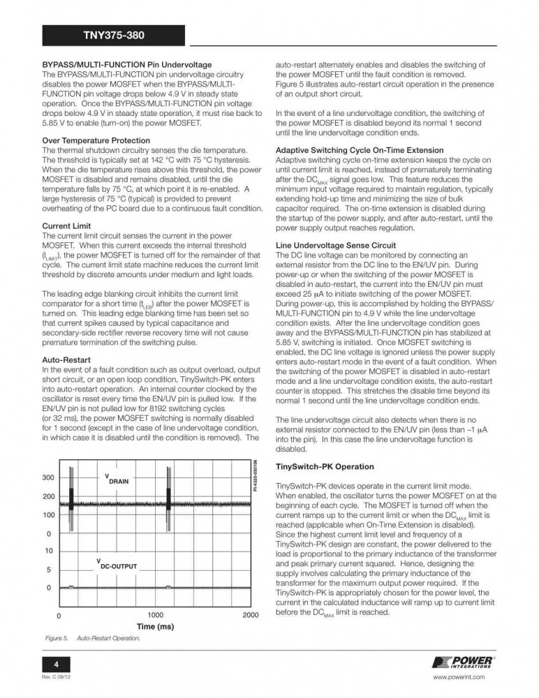 TNY380GN technical document page 4