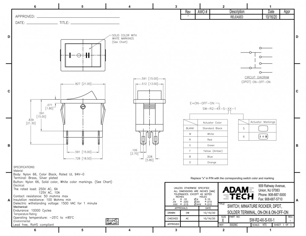 ADAM TECH SW-R2-4E-S-6-1 document page