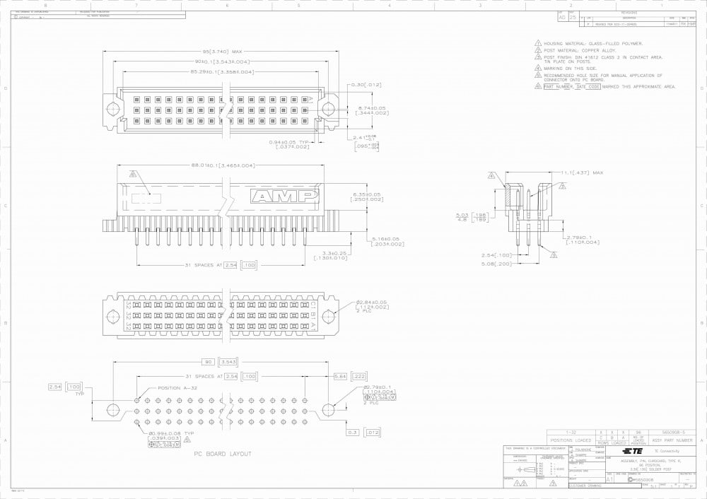 TE Connectivity 5650908-5 technical drawing preview