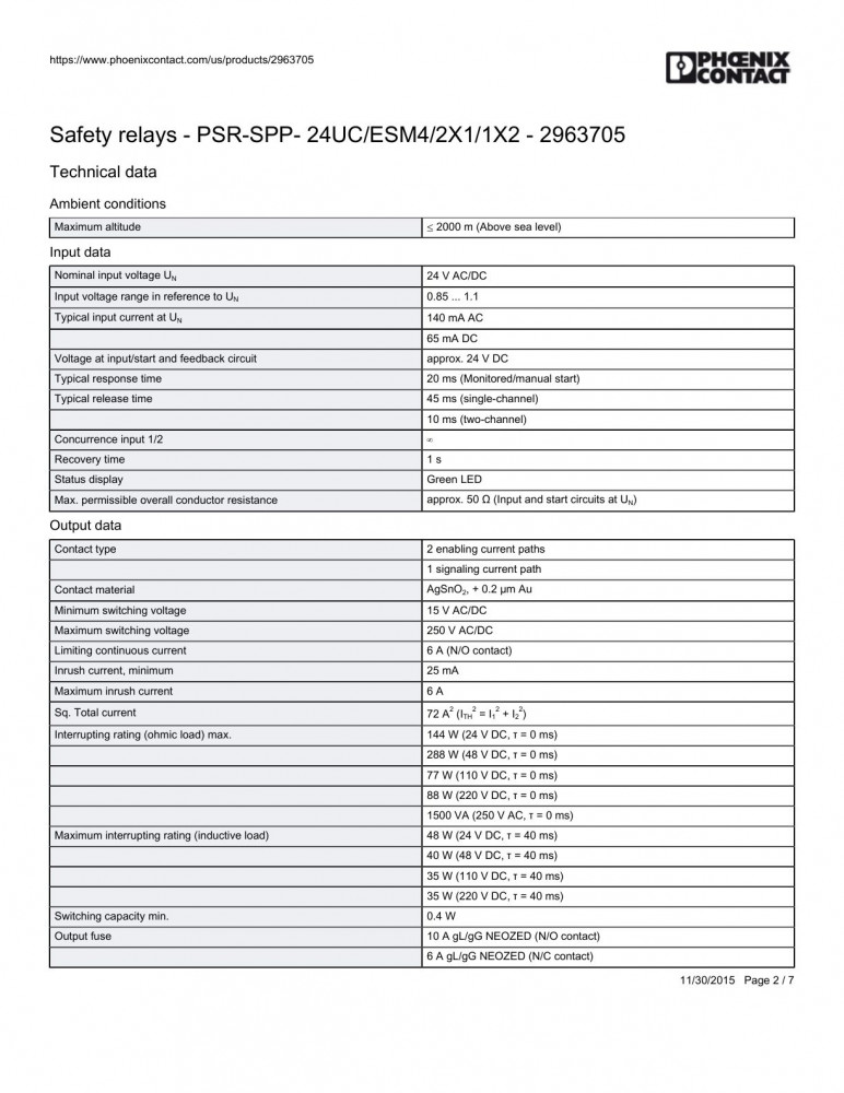 Phoenix Contact 2963705 document page 2