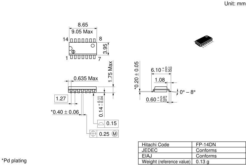Hitachi 74LS86 technical document page 4