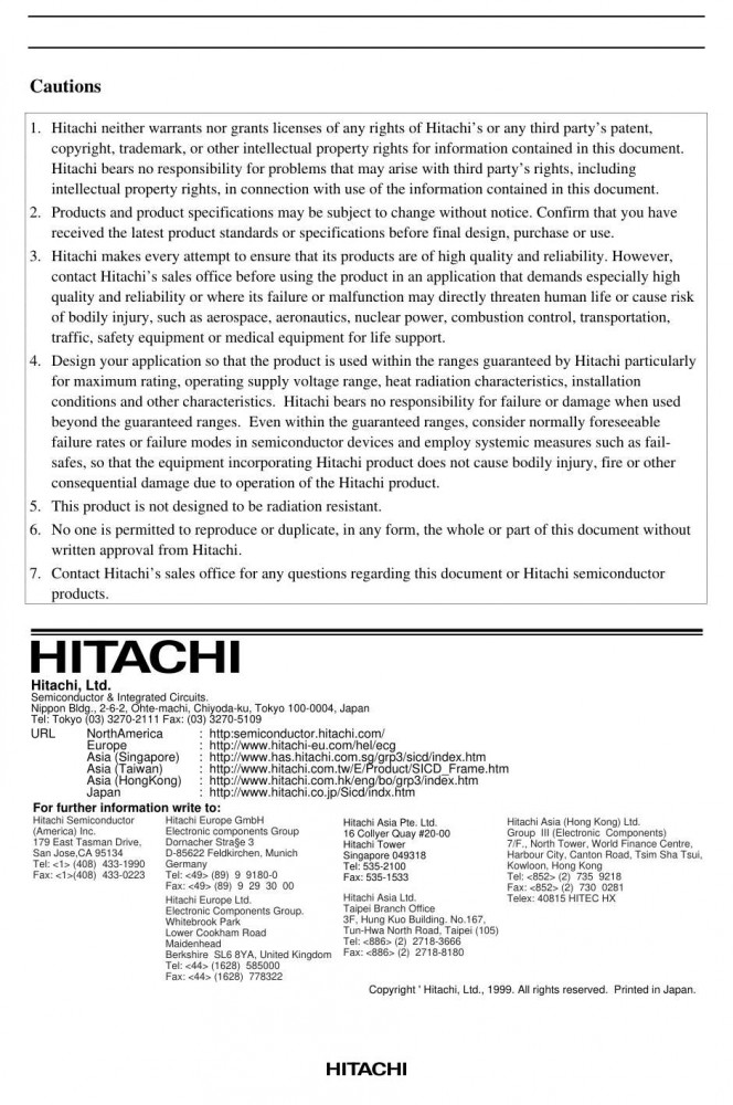 Hitachi 74LS86 technical document page 5