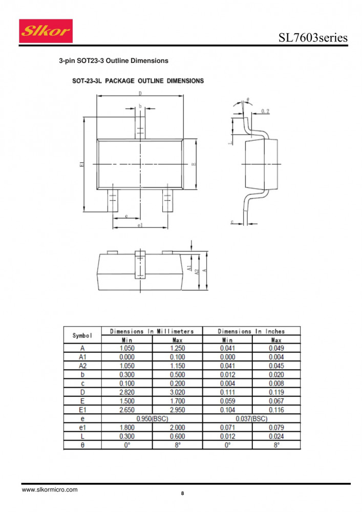 SL7603 datasheet page 8
