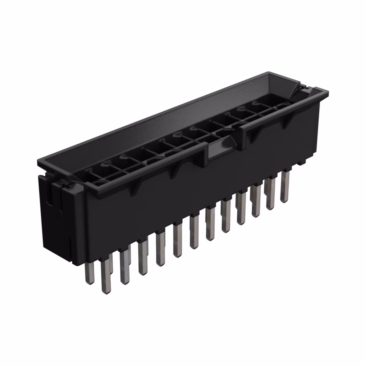 Mini-Fit BMI Header, 260C Wave Solderable, 4.20mm Pitch, Dual Row, Vertical, 6 Circuits, 6.35mm PCB Thickness, Gold (Au) Plating, without Retention Clip