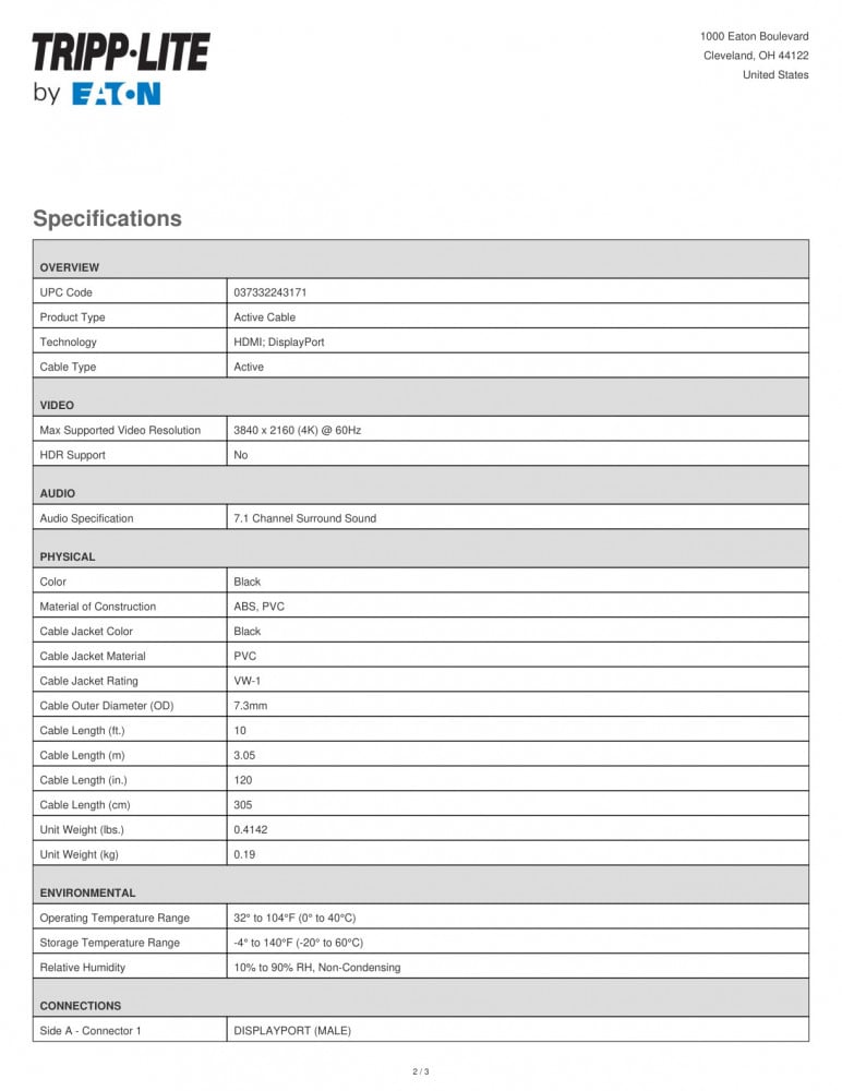 P582-010-4K6AE technical document page 2